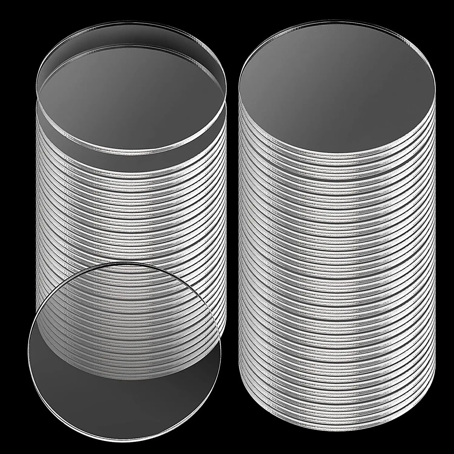 100/50/25pcs Clear Acrylic Circle Blank Sheet 2/3/4/6" Round Acrylic ...