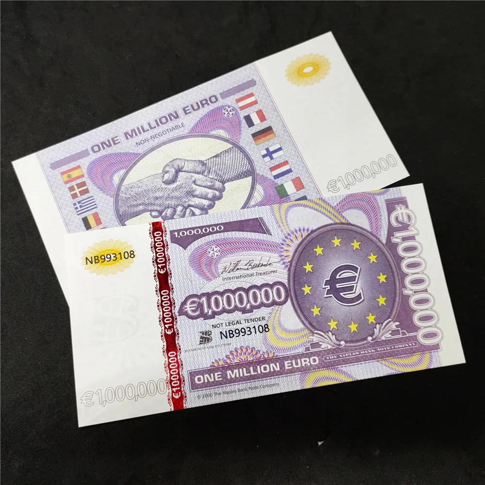 One-Million-Euros-Paper-Money-Commemorative-Banknotes-Eu-Currency ...