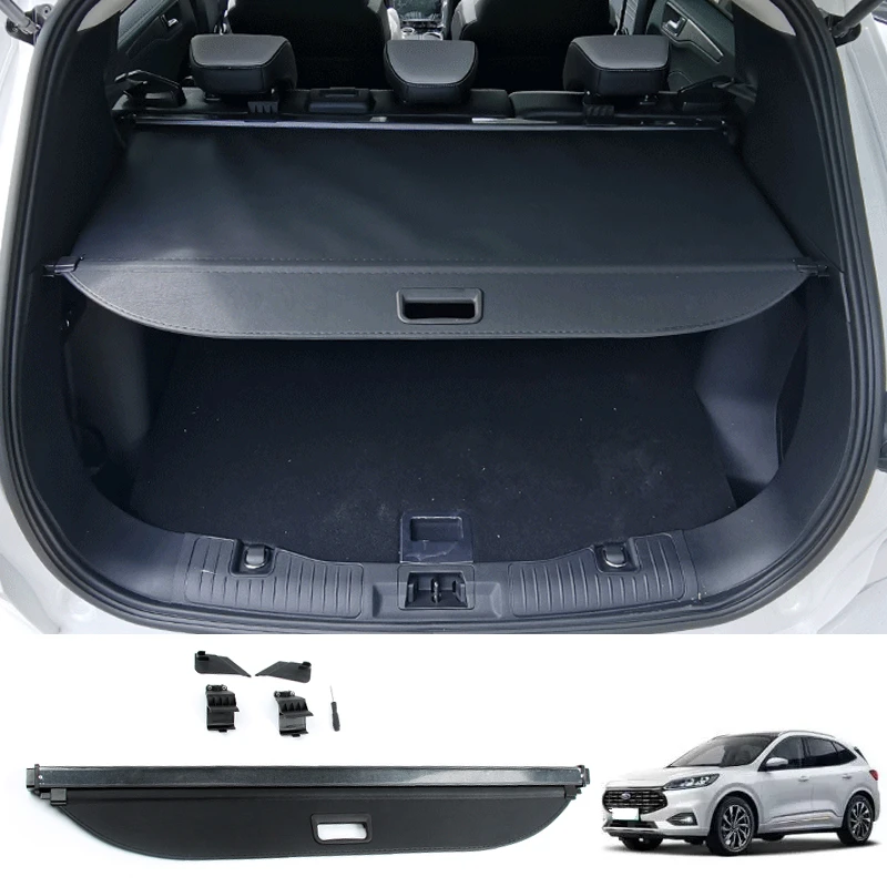 For Ford ESCAPE Cargo Cover Trunk Retractable Parcel Rack Waterproof ...
