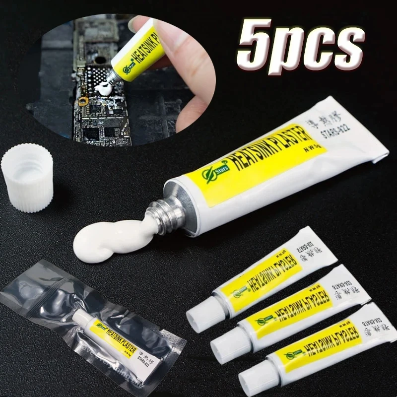 5-3PCS-Conductive-Heatsink-Plaster-Viscous-Adhesive-Glue-For-Chip ...