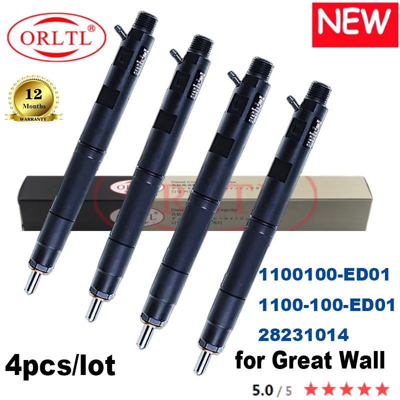 4PCS Common Rail Injector ED01 28231014 1100100-ED01 1100100ED01 For ...