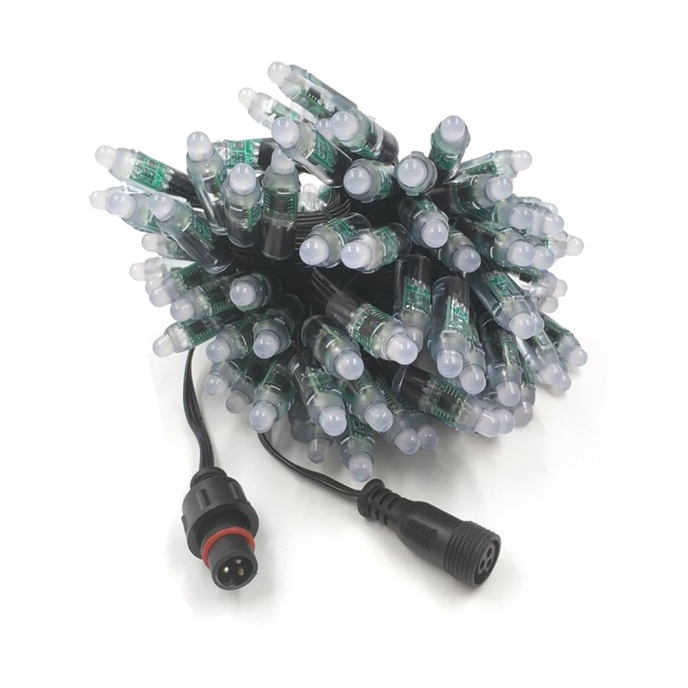 Dhl/fedex/ups Free Shipping 1000 Dc12v Ws2811 Bullet Pixel 50ct Black Wire 18awg With Ray Wu ...