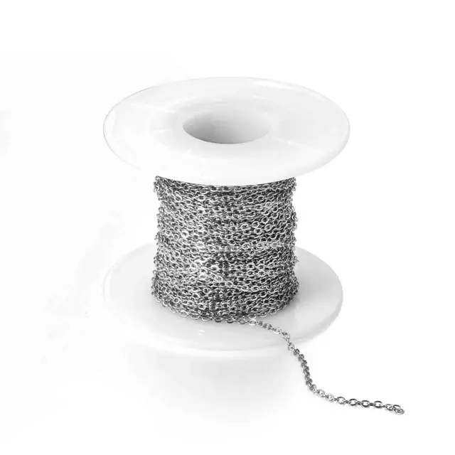 LUXUKISSKIDS 1mm/2mm Stainless Steel 316L 10 Meters/lots Gold Roll ...