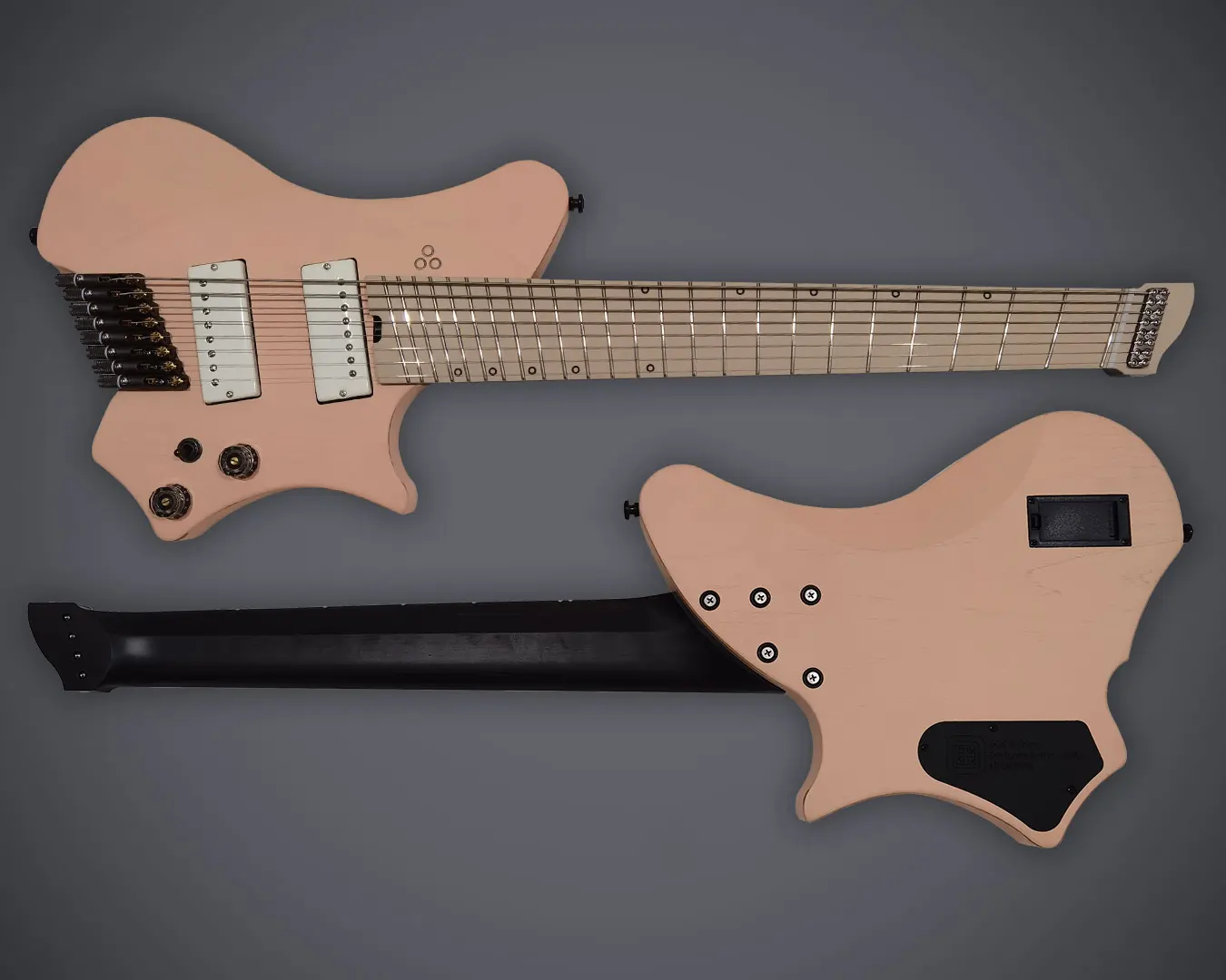 Goc Satya Headless Guitar 8 String Sh8wbp (ballet Pink) - Electric ...