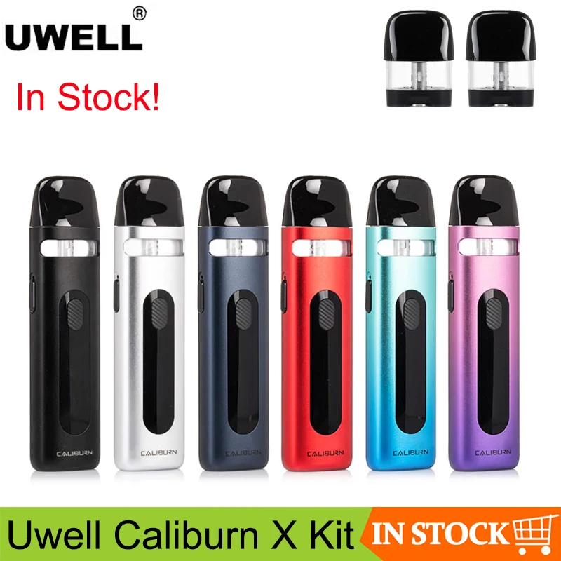 Original-Uwell-Caliburn-X-Pod-Vape-Kit-850mAh-Battery-3ml-Cartridge-Fit ...