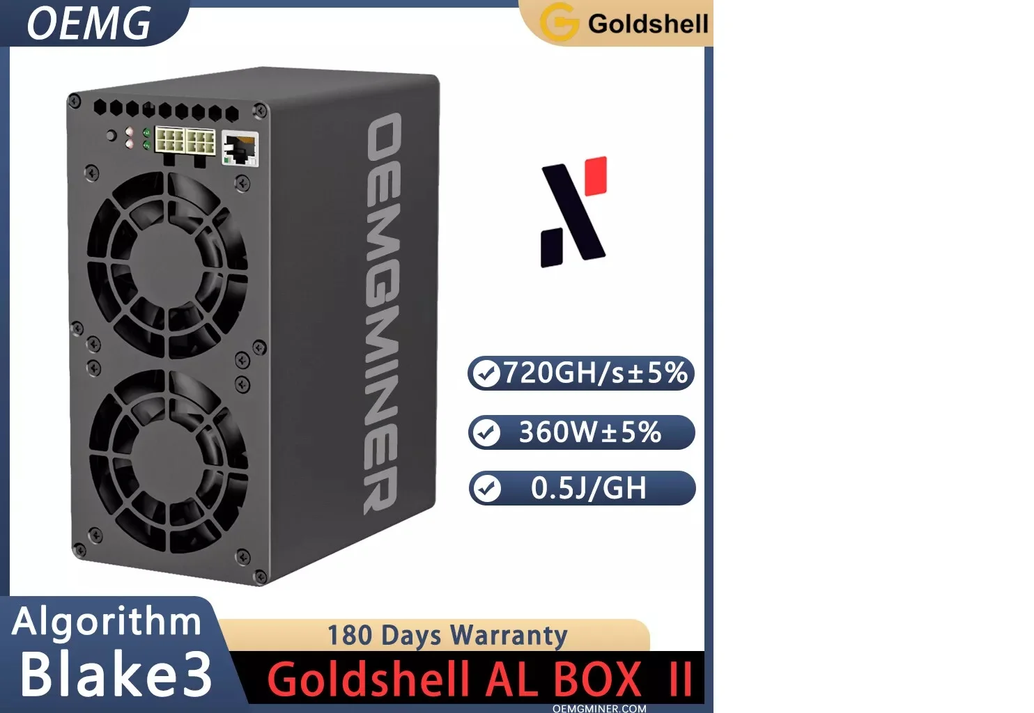 BUY-7-GET-3-FREE-New-Goldshell-AL-BOX-II-miner-ALPH-hashrate-720GH-360W ...