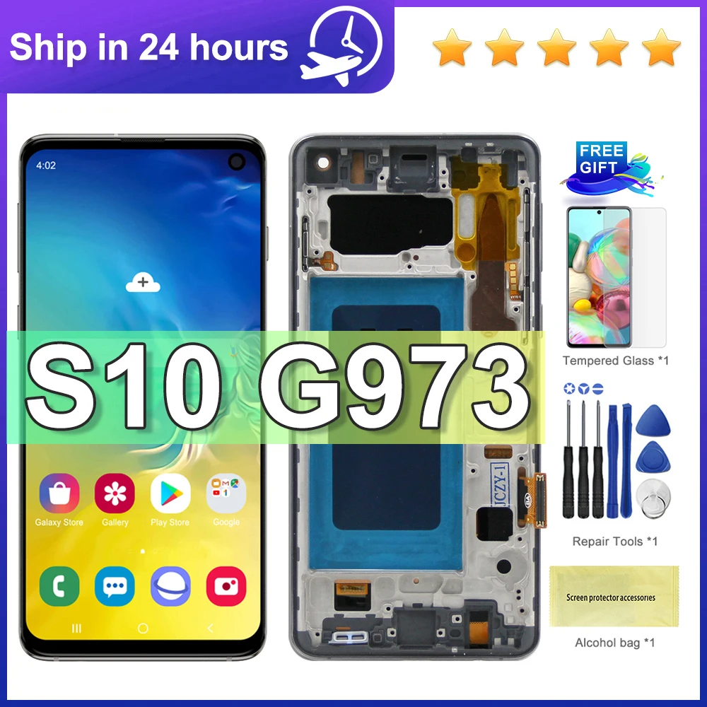 TFT-Quality-For-Samsung-S10-G973F-DS-G973U-G973-SM-G973-LCD-Display ...