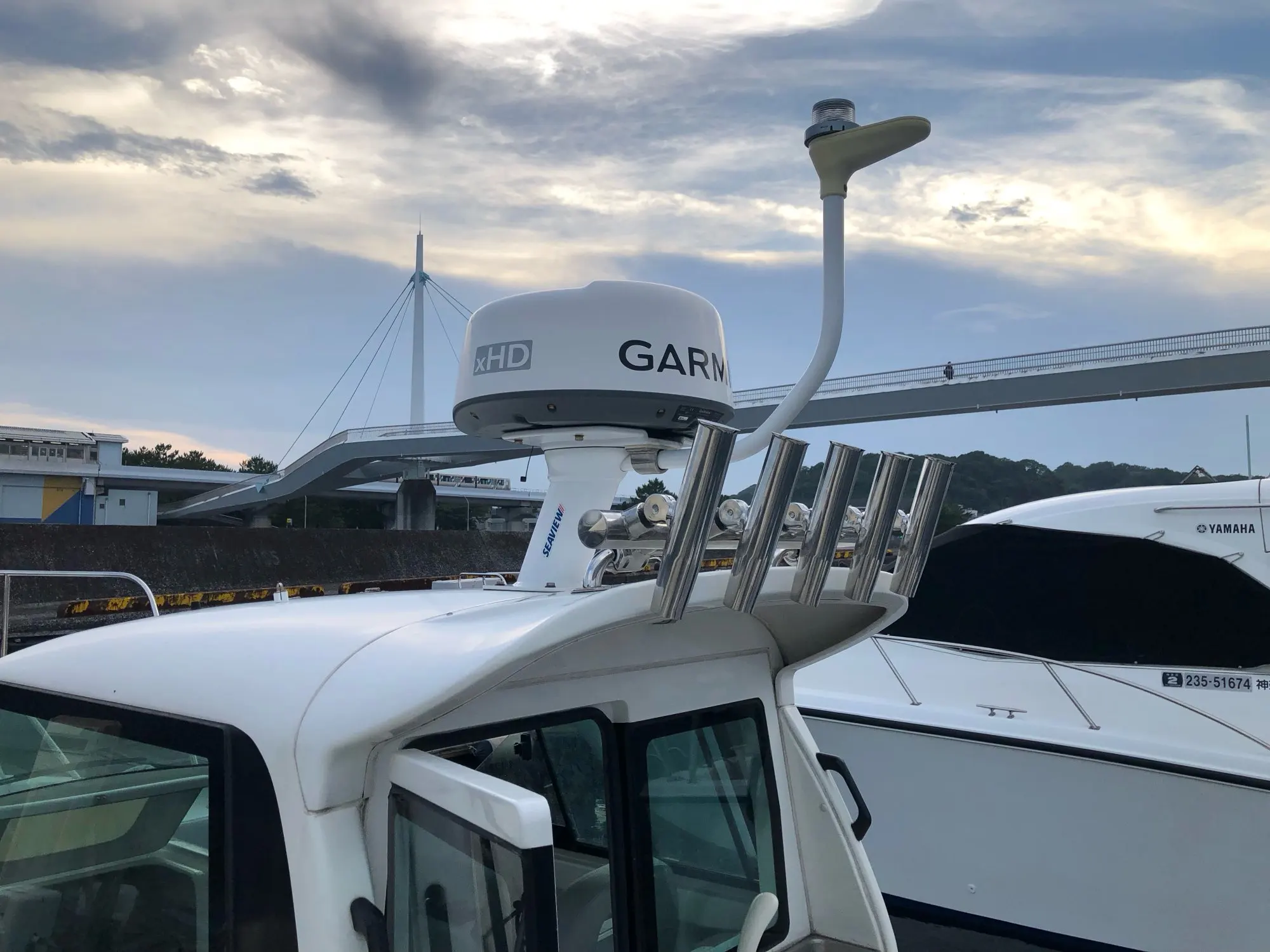 Stainless Steel 5-Tube Fishing Rocket Launcher Rod Holder