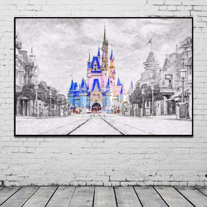 Cinderella Castle Drawing