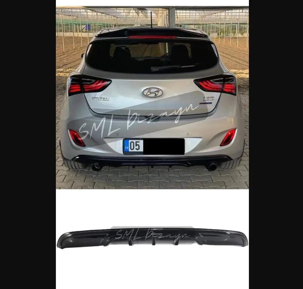 For-Hyundai-I30-2012-2017-Custom-Diffuser-plastic-I30-Rear-bumper ...
