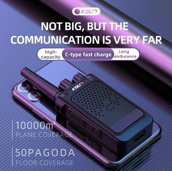 Walkie Talkie Portable Communication Radios Ham Hf Phone Wireless Set ...