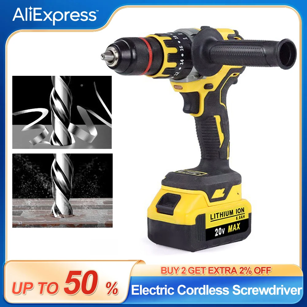 13mm-Brushless-Electric-Impact-Drill-3-In-1-Electric-Cordless ...