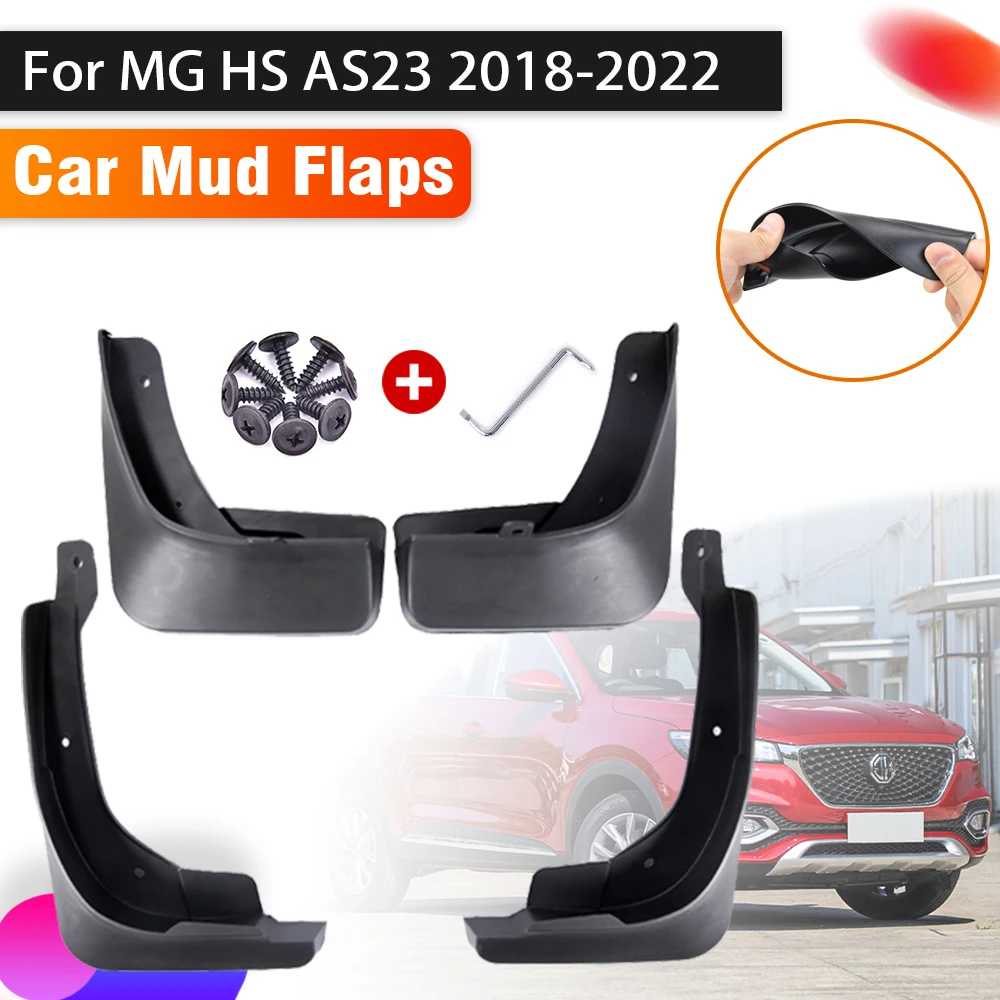 MG HS 2022 액세서리 MGHS AS23 EHS 파일럿 2018 ~ 2022 2019 스플래시 가드 프론트 리어 펜더 ...