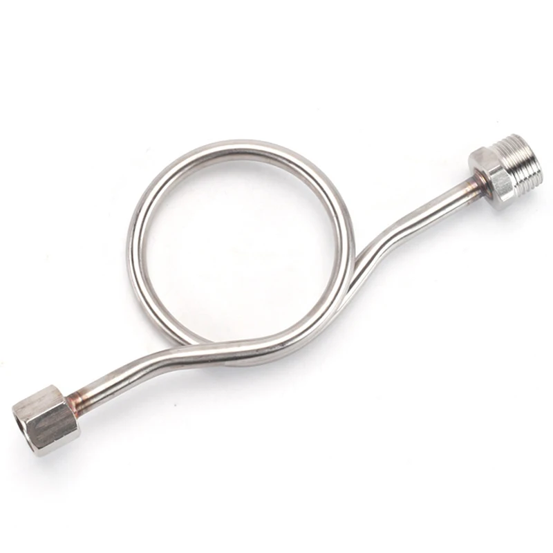 M14*1.5 M20*1.5 Pressure Gauge Buffer Tube Elbow Pipe 1/2＂Male Thread ...