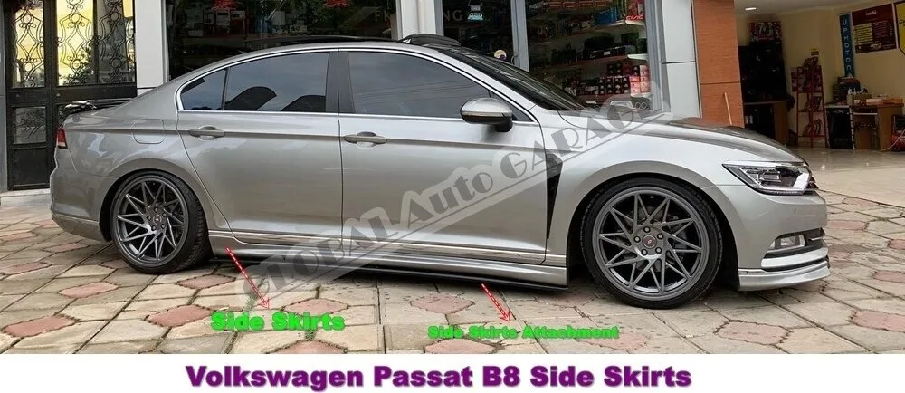 For Volkswagen Passat B8 Side Skirts Threshold + Side Skirts Attachment ...