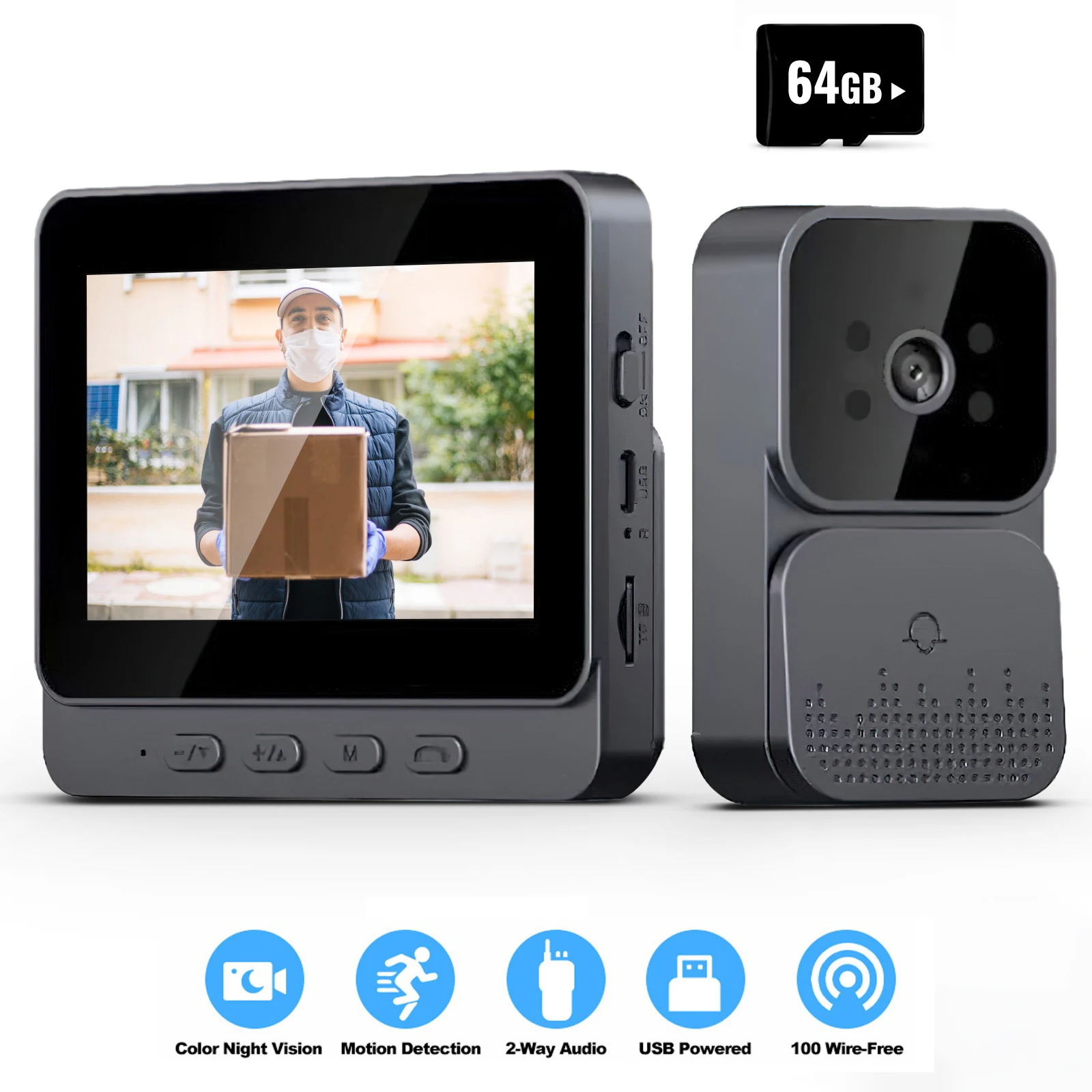 Doorbell-Video-Intercom-Camera-Inteligente-Wireless-Door-Bell-Night ...
