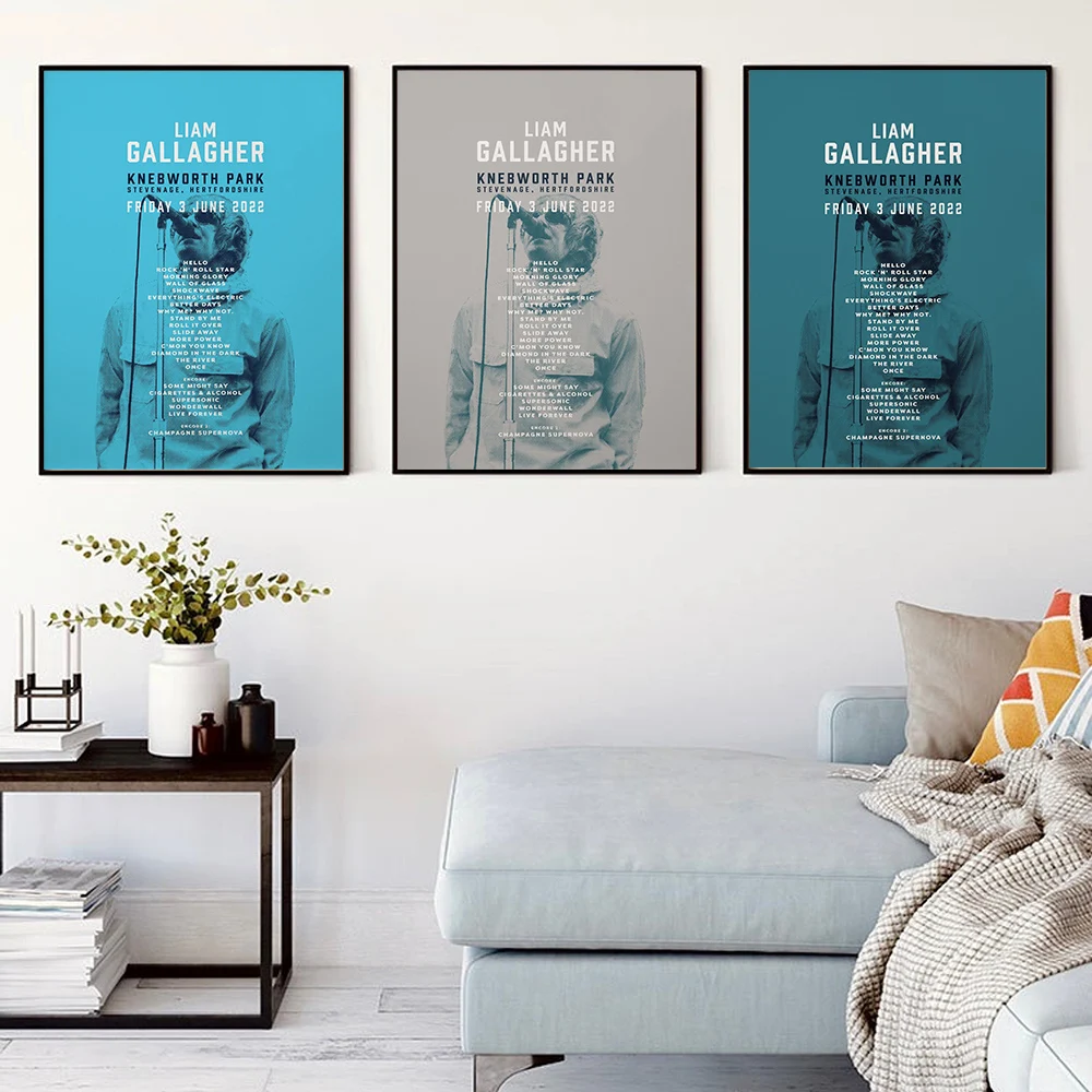 Liam-Gallagher-Knebworth-Commemorative-Poster-Canvas-Painting-Singer ...