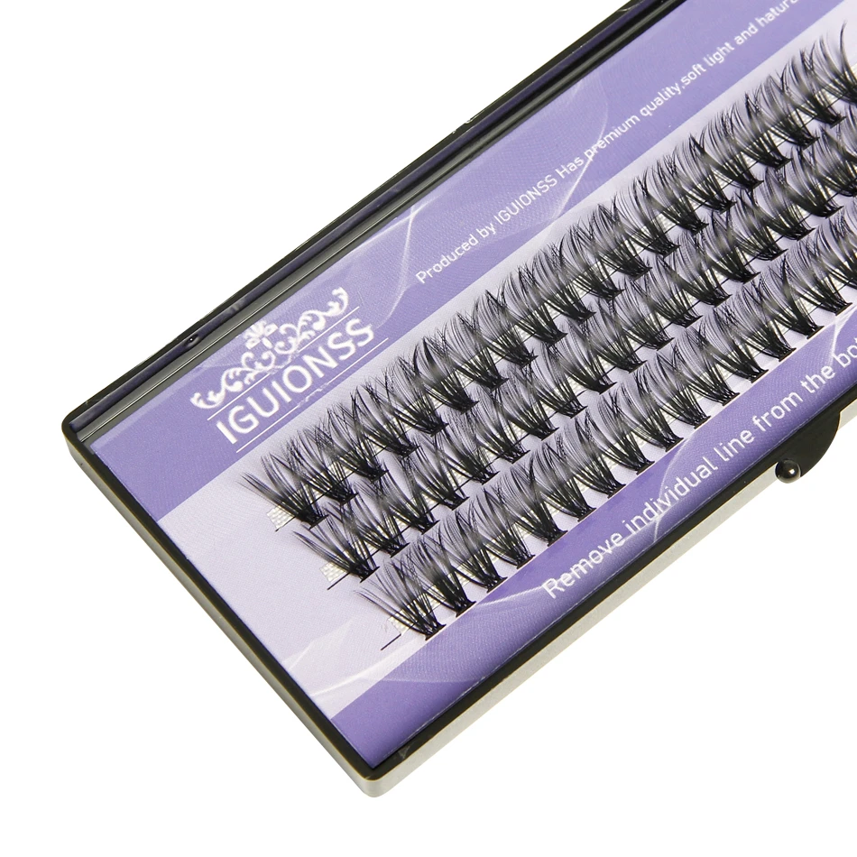 Iguionss 20d30d 40d Super Cluster Eyelash Extension Natural Mink Makeup ...
