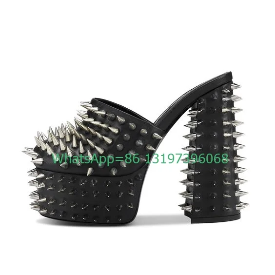 Lady spike rievt metal platform sexy slingback pumps chunky heel open ...