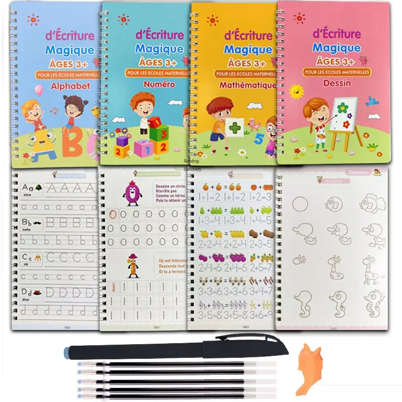 Free shipping French Copybook Magic Reusable Writing Handwriting ...
