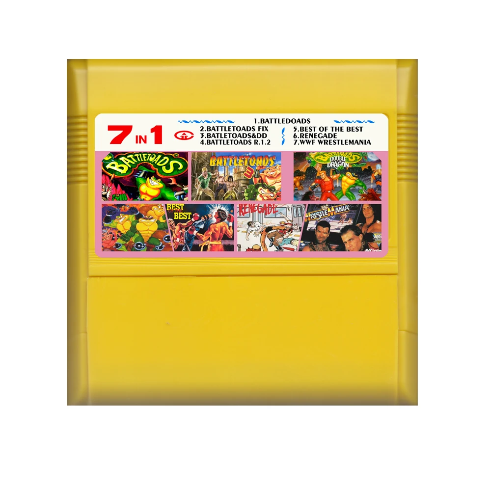 Game Cartridge "7in1 Fighter Collection" For The Console Dandy (famicom ...