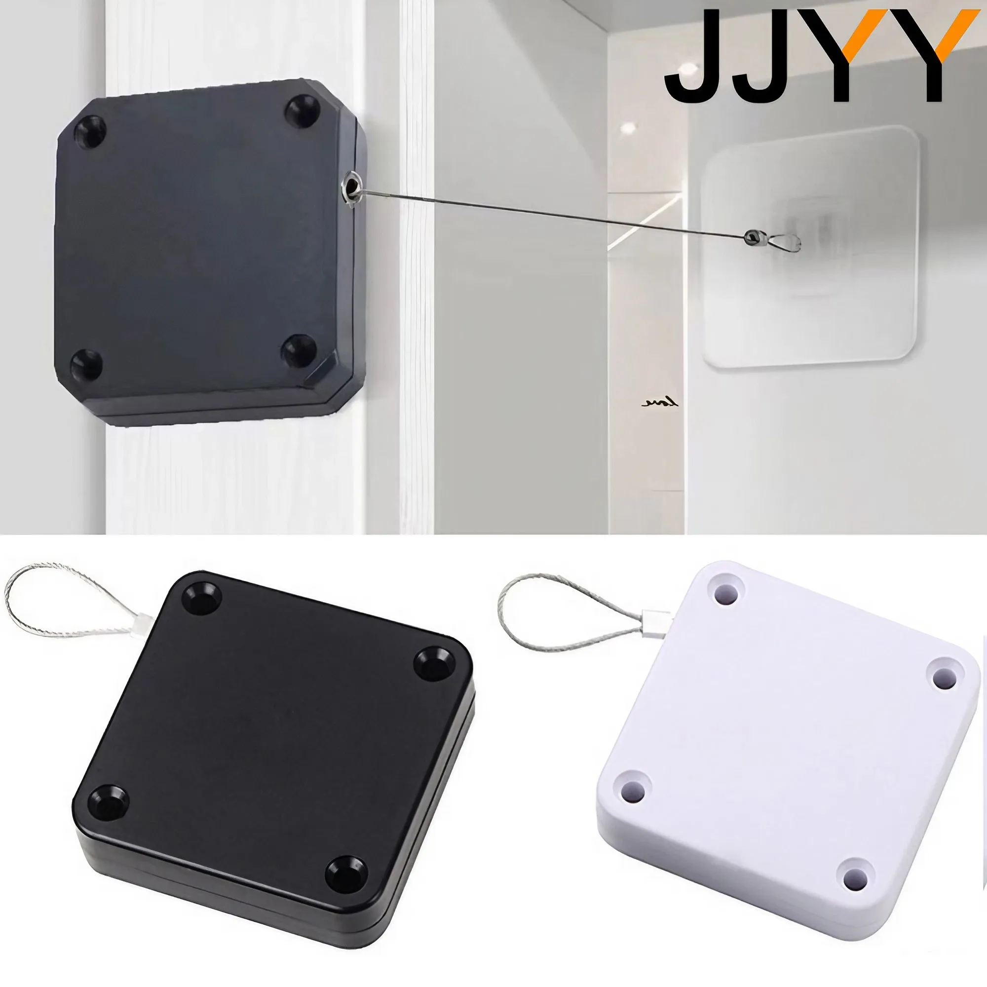 JJYY Punch Free door closer telescopic door device wooden door closed ...