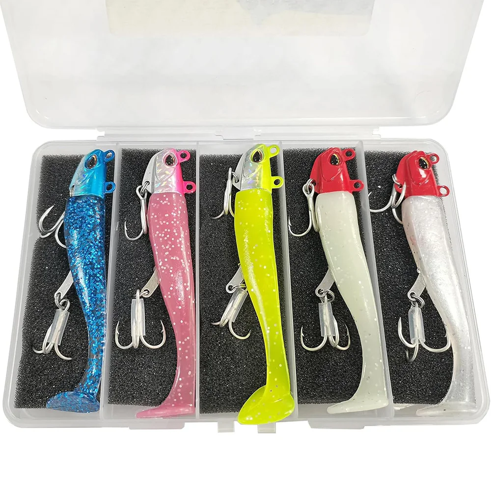 Kmu-Pre-Rigged-Jig-Head-Soft-Paddle-Tail-Swimbaits-Soft-Shad-Lure-30g-2 ...