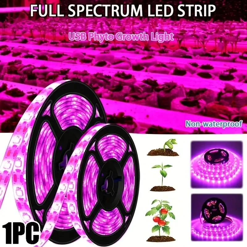 Full-Spectrum-USB-Faixa-de-Luz-de-Crescimento-Vegetal-5V-LED-UV-Phyto ...