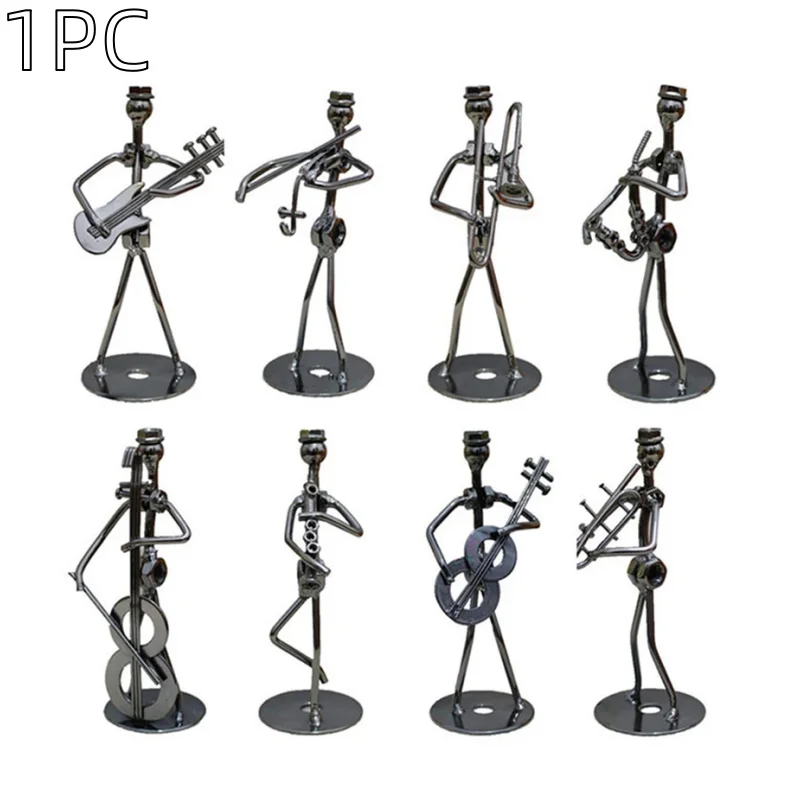 1-Metal-Musician-Guitar-Player-Statue-Musical-Instrument-Little-Iron ...