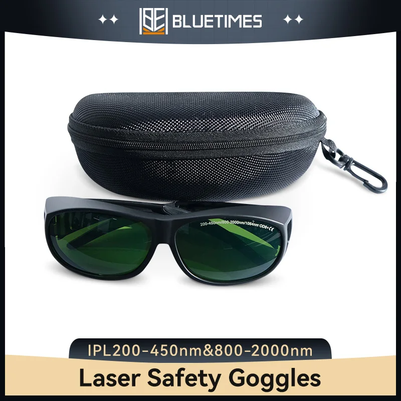 Bluetimes Laser Safety Glasses IPL 200-450nm & 800-2000nm OD6+ Eye ...