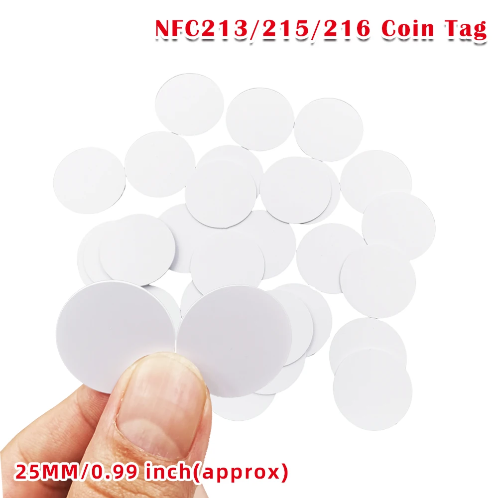 10pcs-NFC-Ntag213-215-216-Coin-Tag-13-56MHz-Ultralight-Universal-Label ...