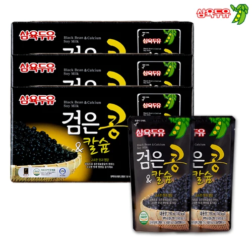 Sam Sixu Dairy Black Soybean & Calcium Pouch 190ml 60 Packs - AliExpress 2