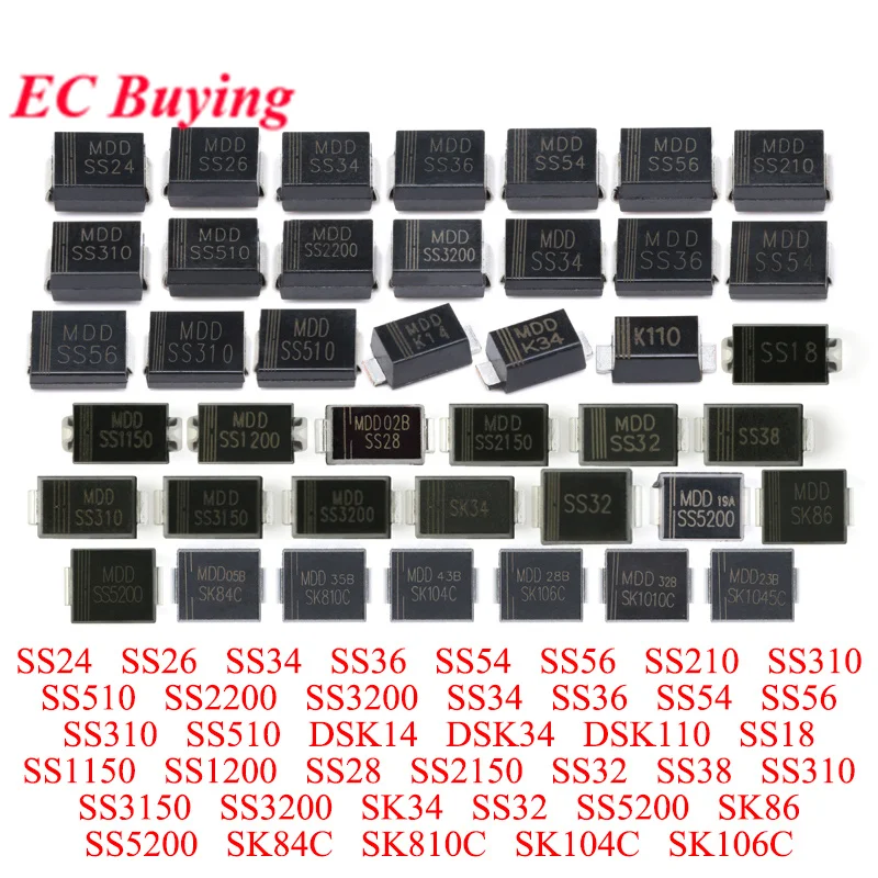 10-100pcs SS24 SS26 SS34 SS36 SS56 SS210 SS310 SS510 SS2200 SS3200 SS54 ...