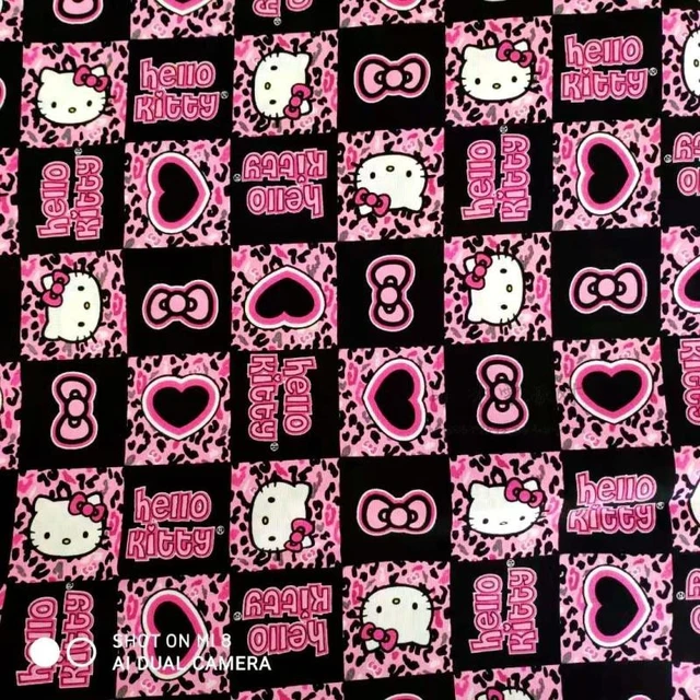 Pink Leopard Hello Kitty Background