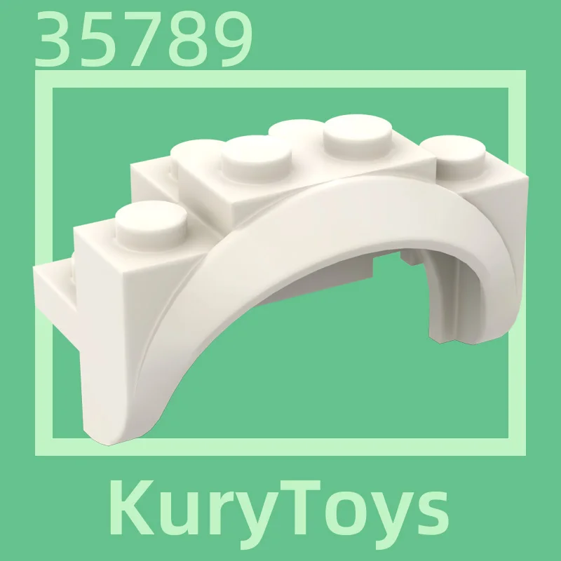Kury Toys DIY MOC 35789 빌딩 블록 부품 차량용, 머드 가드 4x2 1/2x2, 아치 라운드, 솔리드 스터드 ...