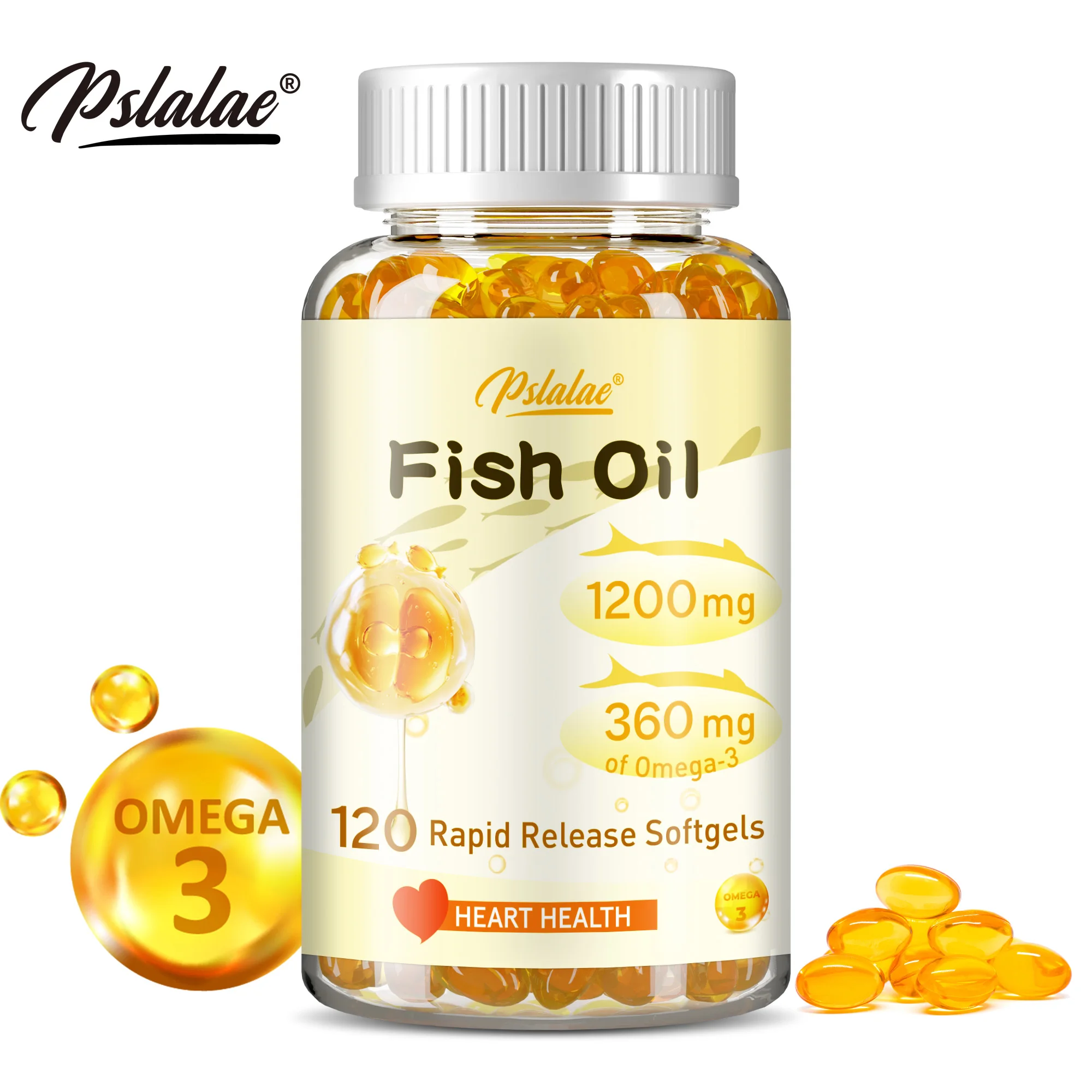 Fish Oil - Enriched with DHA & EPA- 120 Capsules | fitnesseddy.com