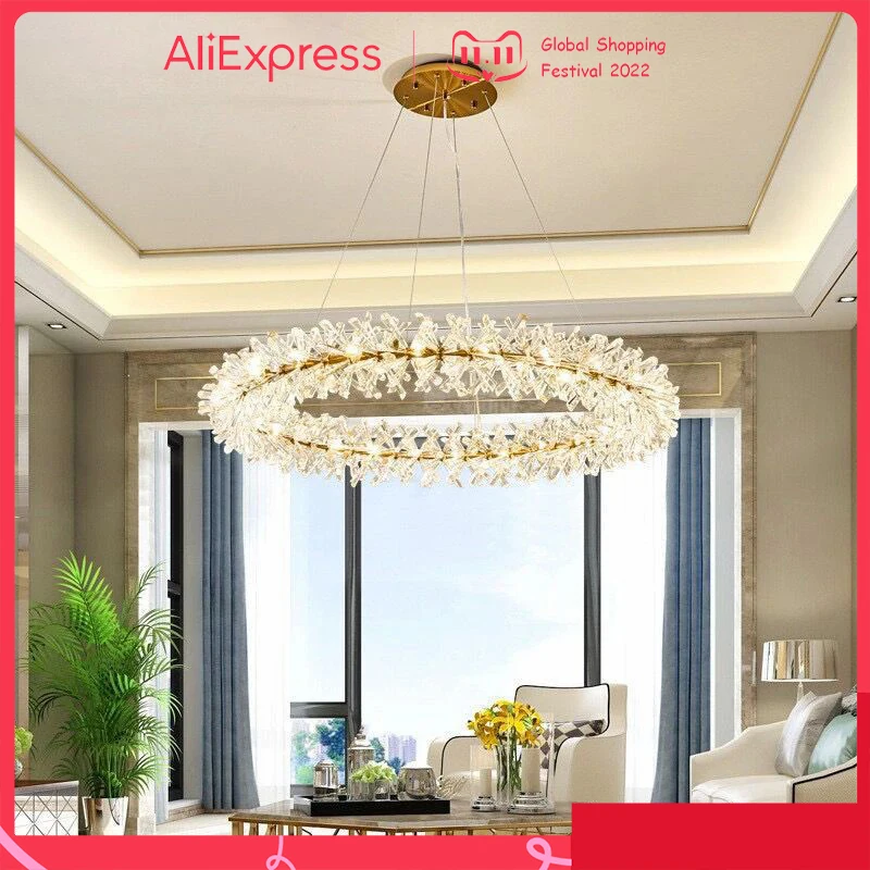 Luxo-moderno-led-lustre-de-cristal-nordic-luxo-pendurado-l-mpada-para ...