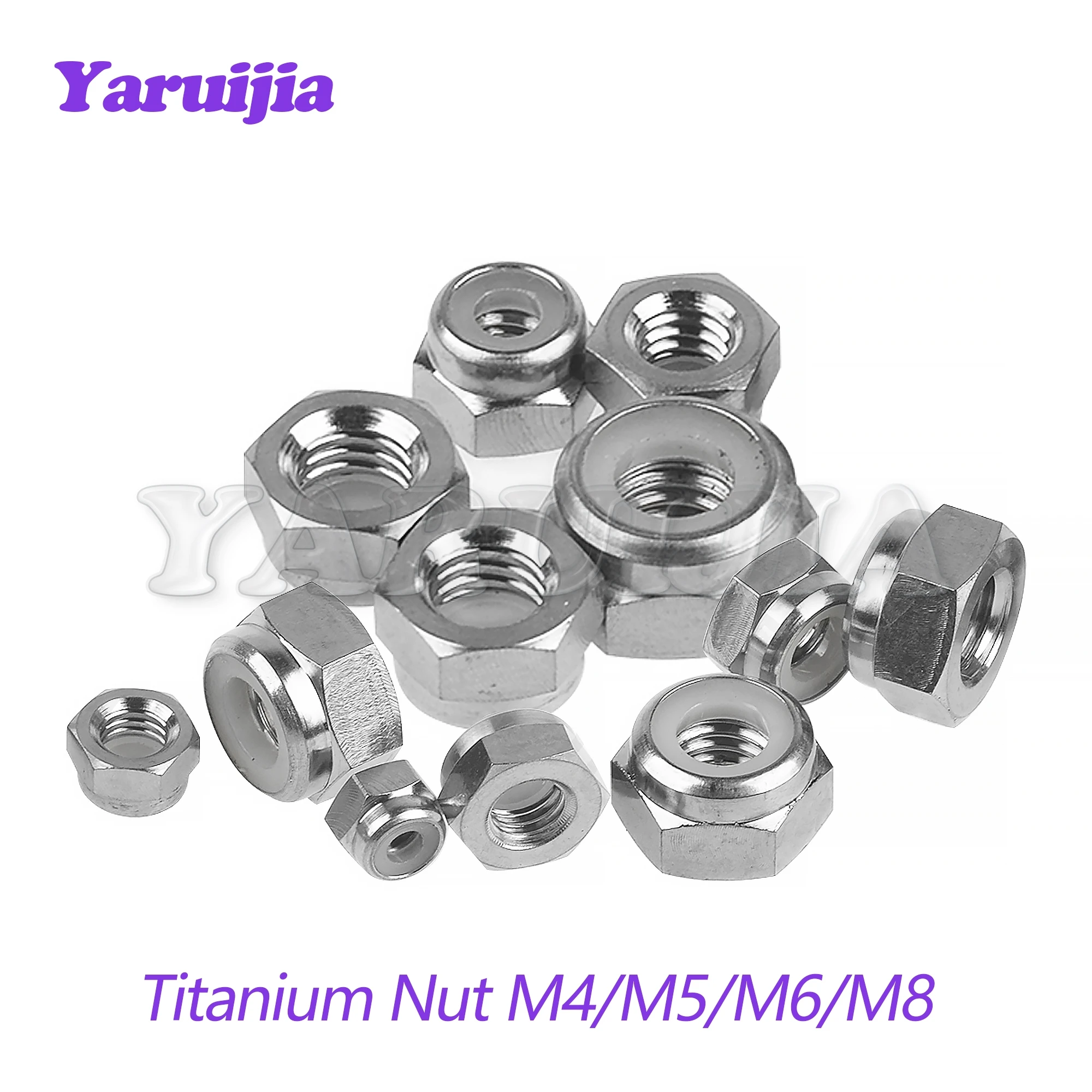 Yaruijia-Titanium-Nut-M4-M5-M6-M8-Nylon-Lock-Hex-Nuts-for-Bicycle ...