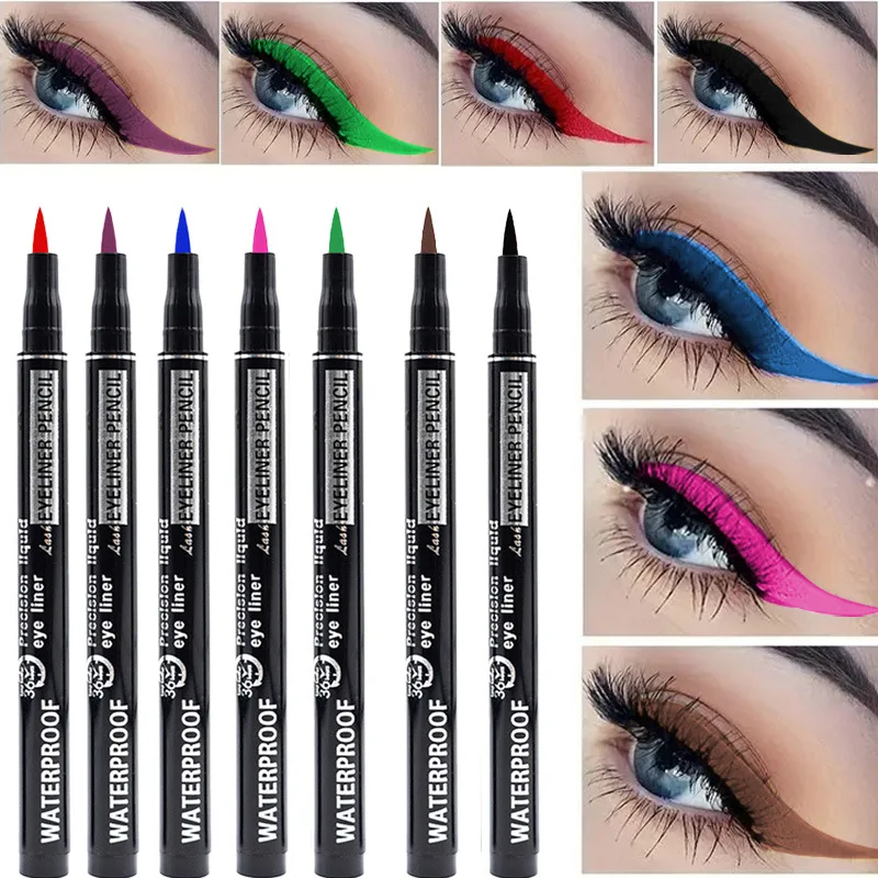 1pcs Colorful Precision Liquid Eyeliner Pens - Long-lasting Waterproof ...