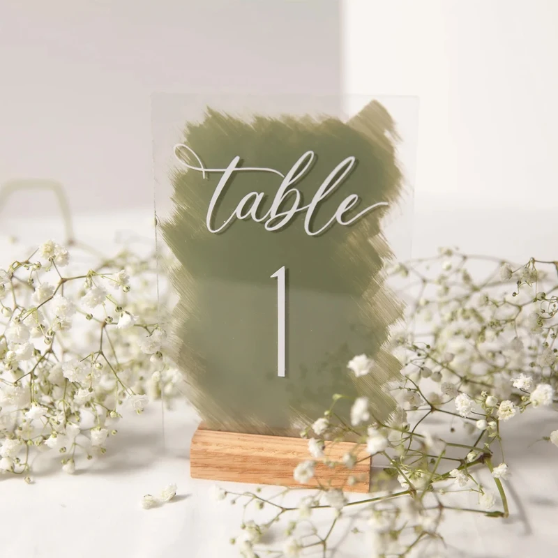 Hand-Painted-Back-Acrylic-Table-Numbers-Wedding-Signs-Table-Numbers ...