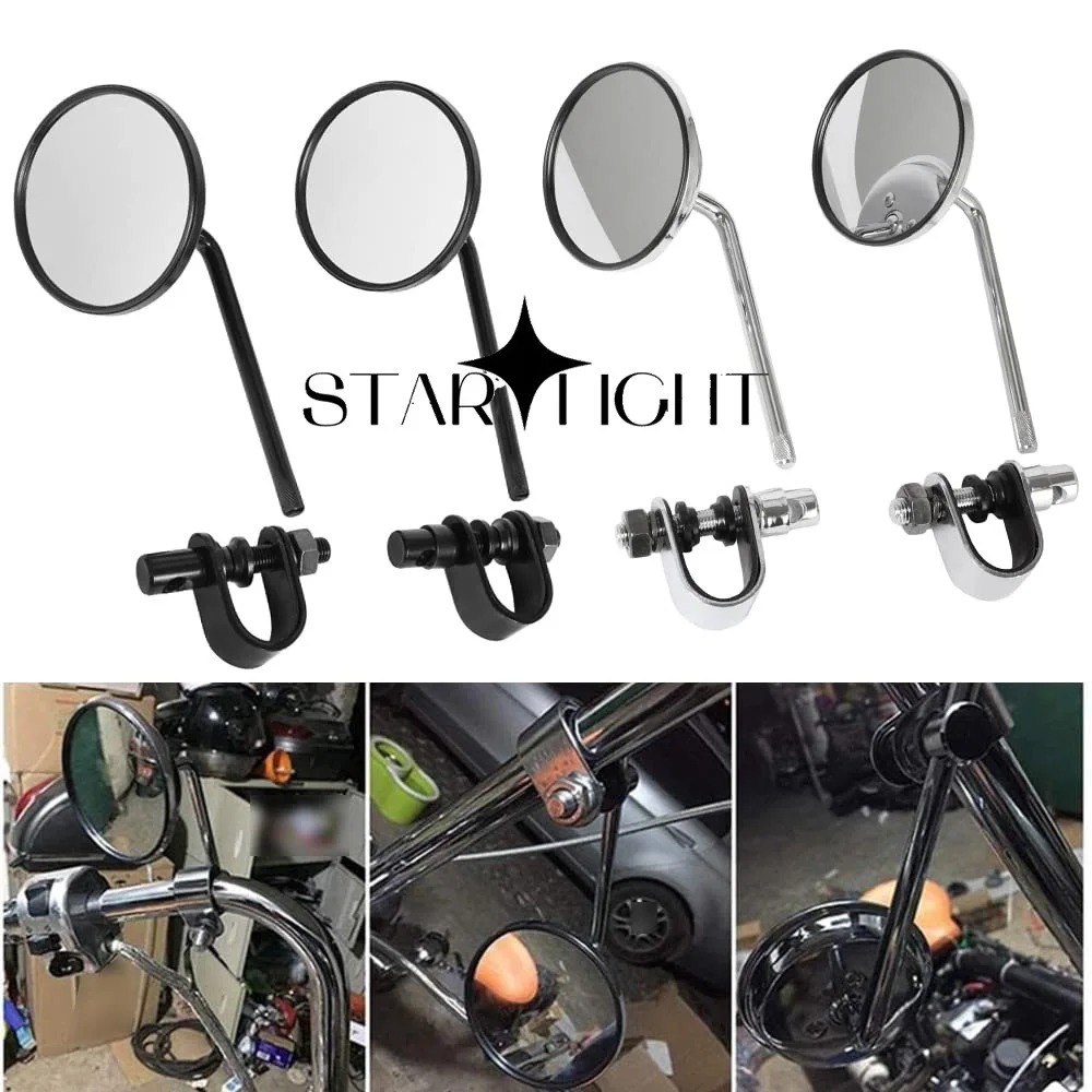 Motorcycle-Clamp-On-Side-Mirror-RearView-Side-Mirror-Round-Handlebar ...