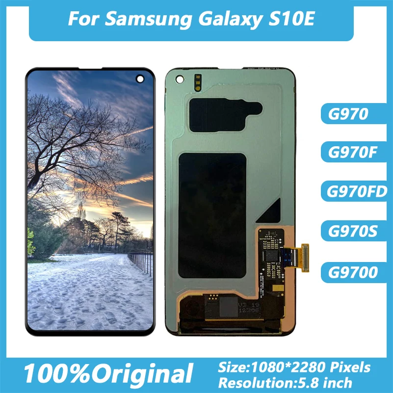 Original s10e g9700 lcd com pixels mortos para samsung galaxy s10e SM G970F/ds g970 display ...