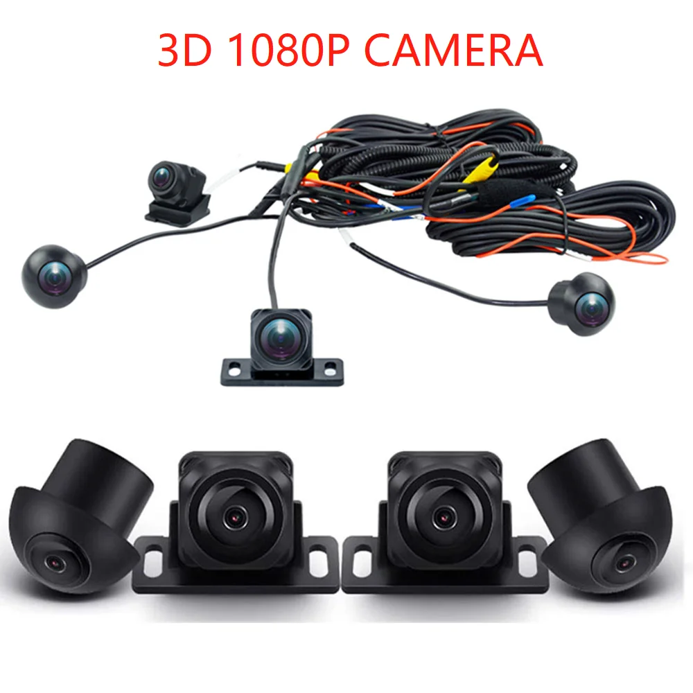 Car-360-Camera-1080p-3D-WDR-Surround-View-system-4-Channel-DVR-Recorder ...