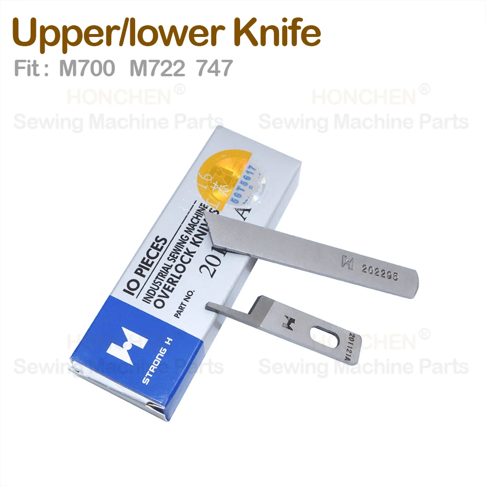 Overlock Sewing Machine Four Thread Upper Knife 2001121A Lower Knife ...