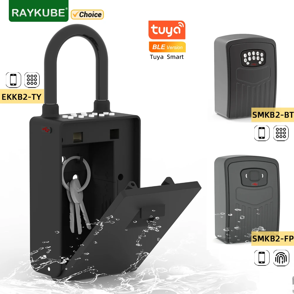 RAYKYBE-Smart-KeyBox-Tuya-Bluetooth-Fingerprint-Password-Digitals-Hard ...