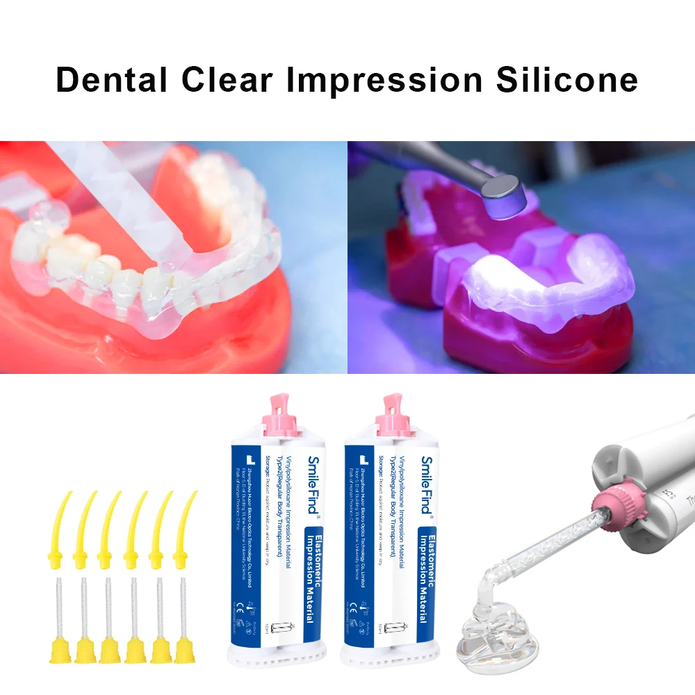 Dental-Clear-Heavy-Body-Silicone-Addition-Transparent-Impression ...