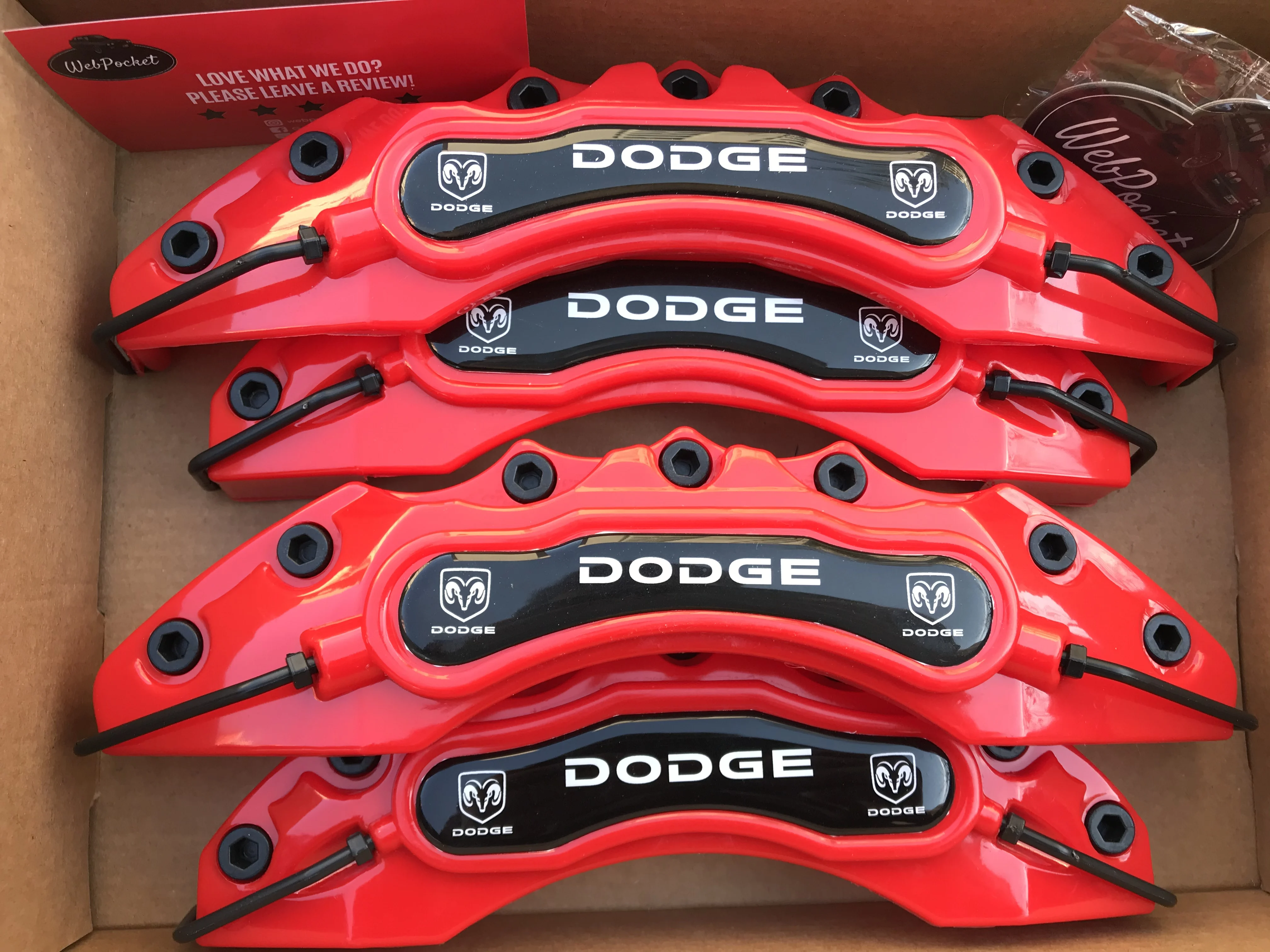 4Pc Big Brake Caliper Covers for Dodge Charger Red / Dodge Accesories ...
