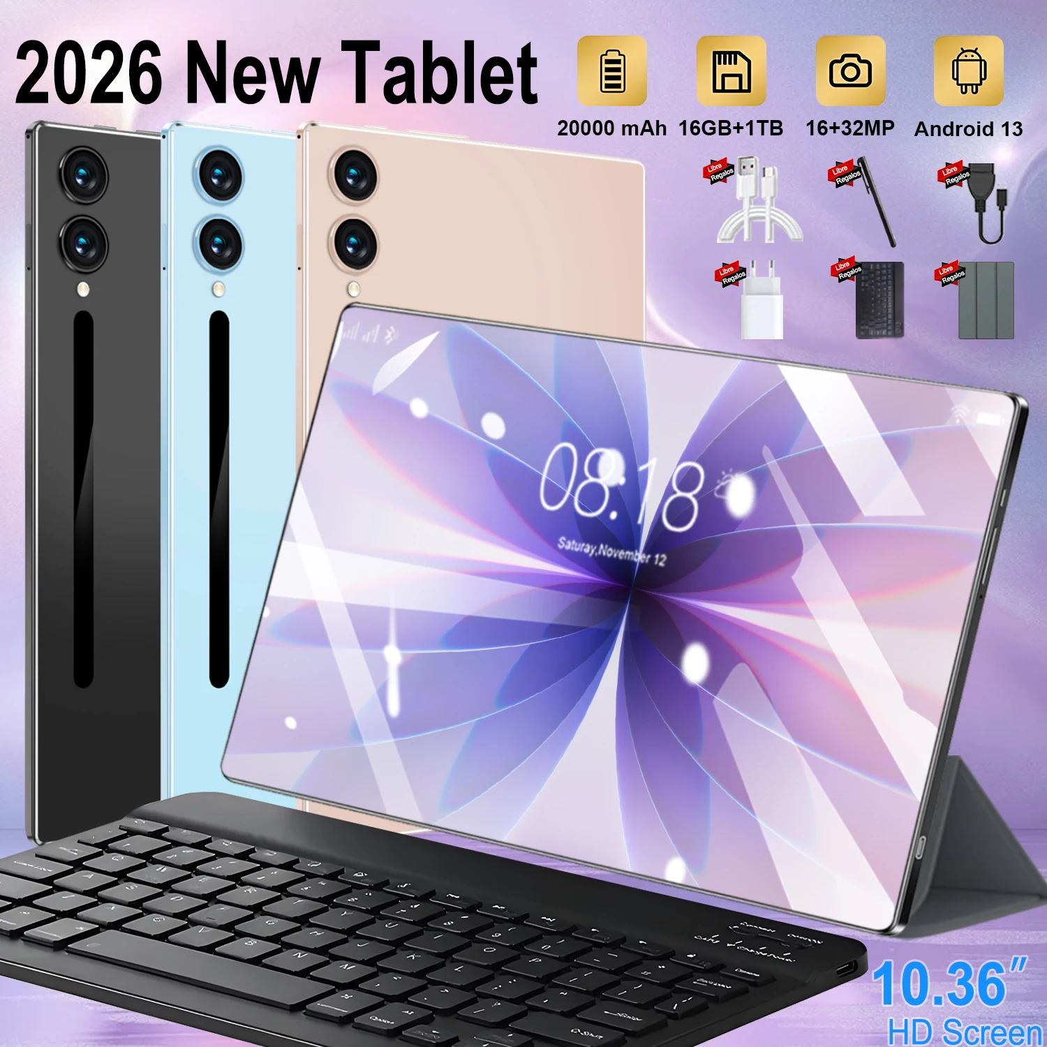 2026 Android 13 S30Pro Global Pad New 10.36 inch tablet SOF Dragon 8 ...