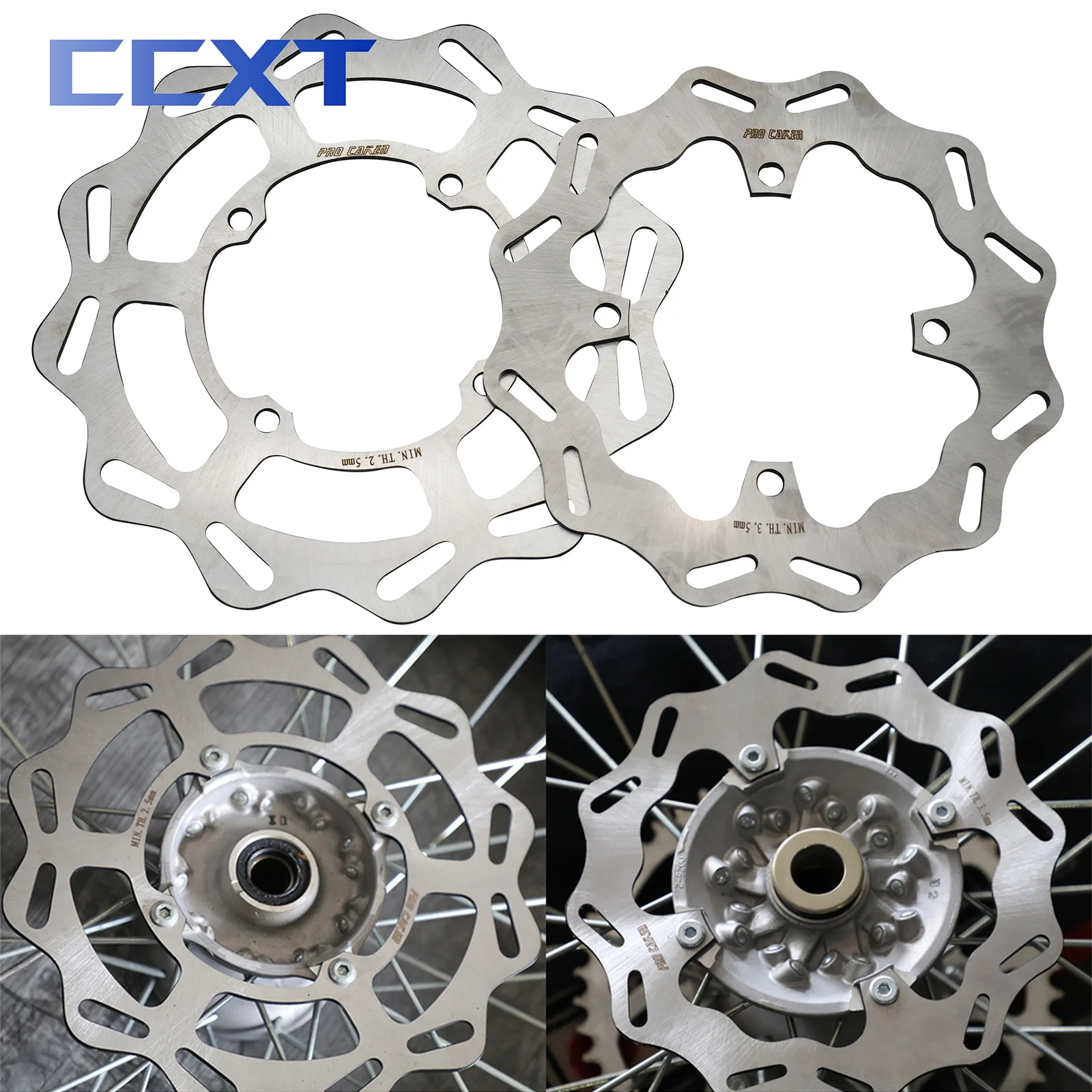 240mm-270mm-Front-Rear-Brake-Disc-Rotor-For-Kawasaki-KX125-KX250-KX250F ...