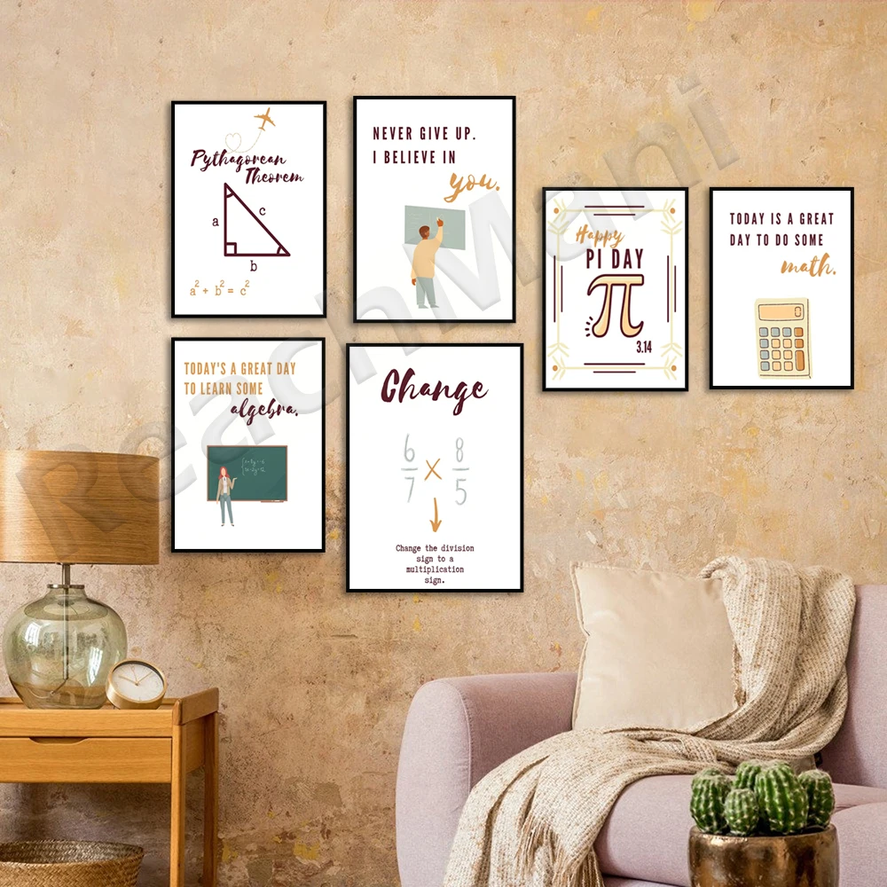 Math-Poster-Quadratic-Formula-Poster-Pythagorean-Theorem-Happy-Pi-Day ...